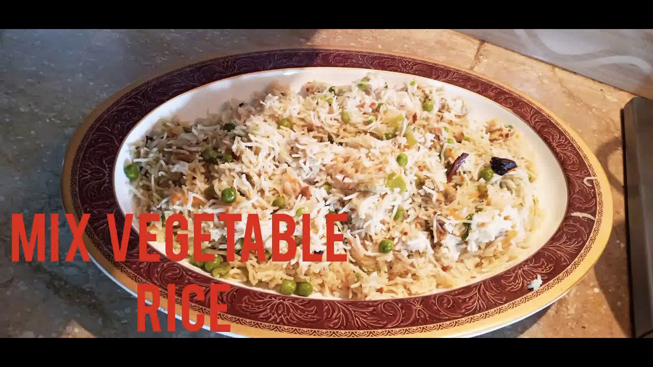 Mix vegetable rice recipe - YouTube