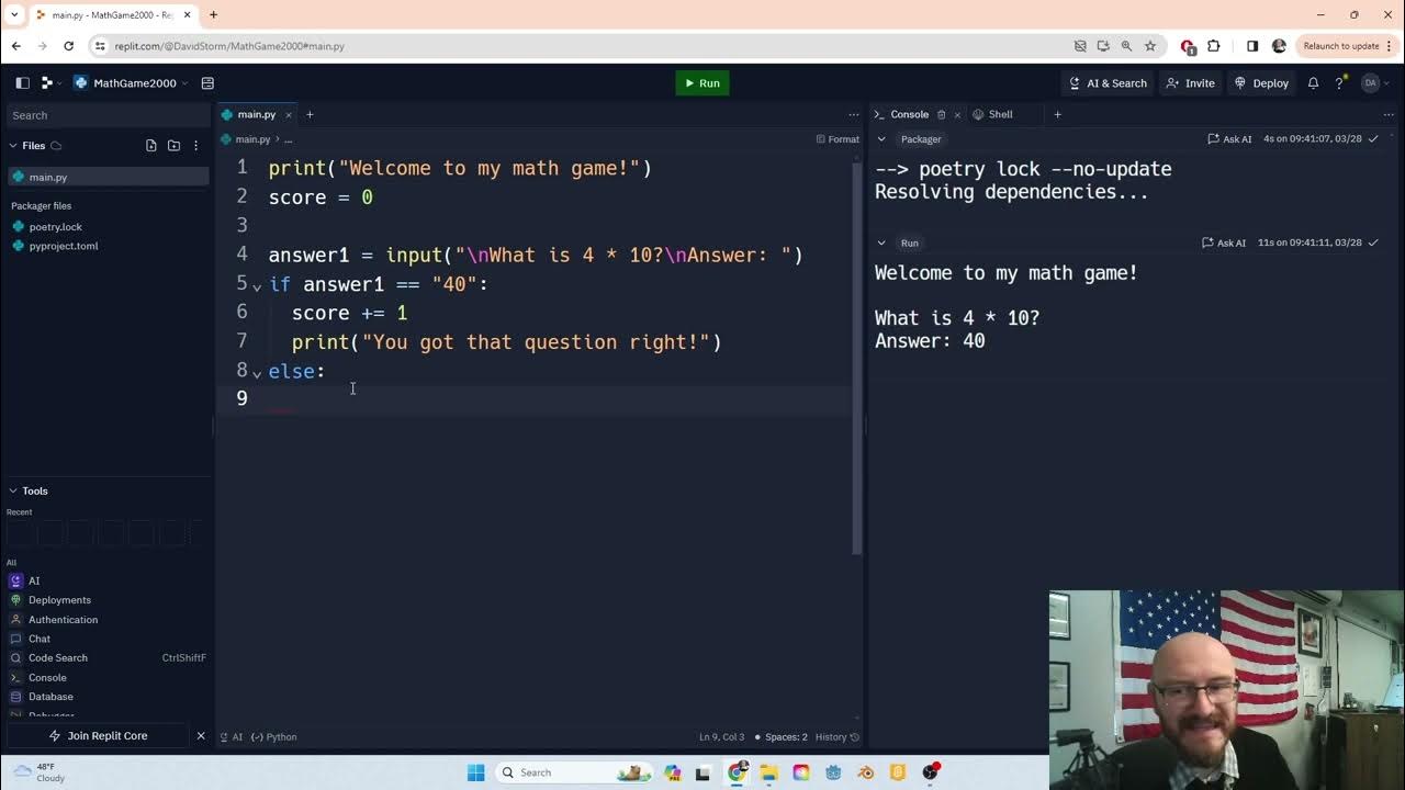 Python Math Game - YouTube
