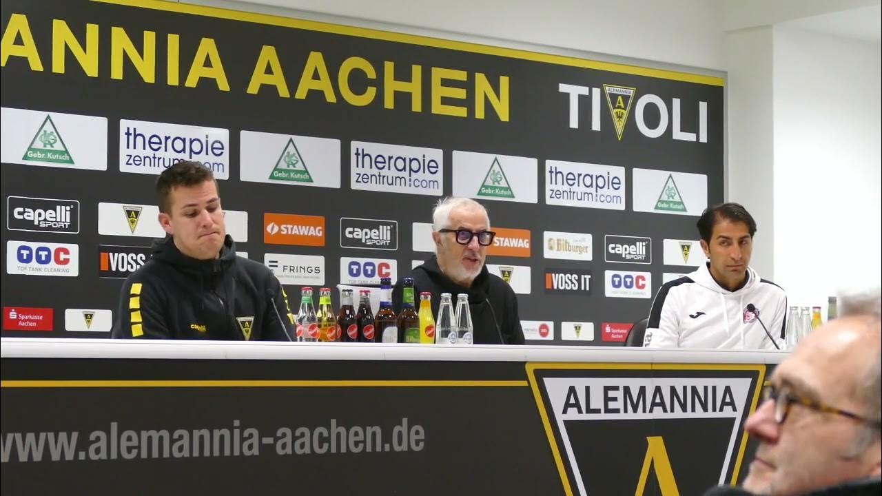 Pressekonferenz Alemannia Aachen - Wuppertaler SV (1:4, nach dem Spiel) - YouTube