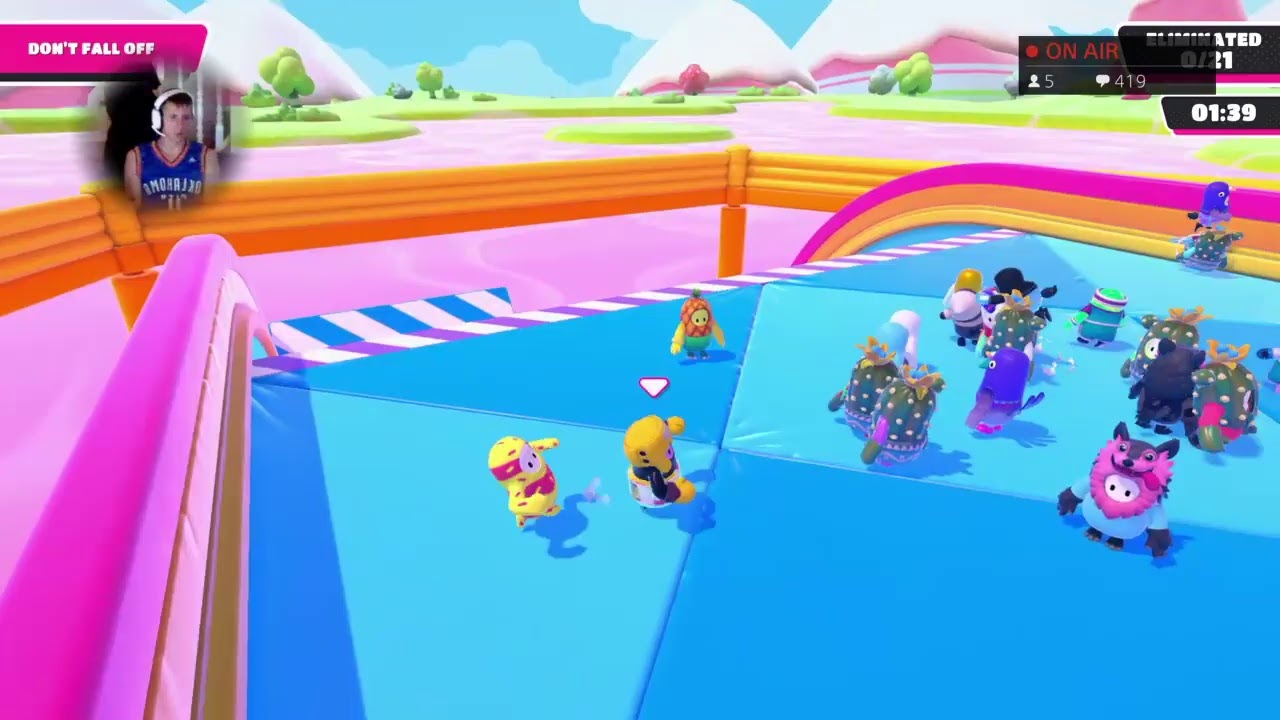 |FACE CAM ON|Positive vibes| FALL GUYS WITH SUBS!! Livestream and grind ...