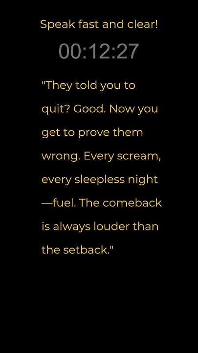 English Speaking Monologue Practice | Speak Fast Challenge - YouTube