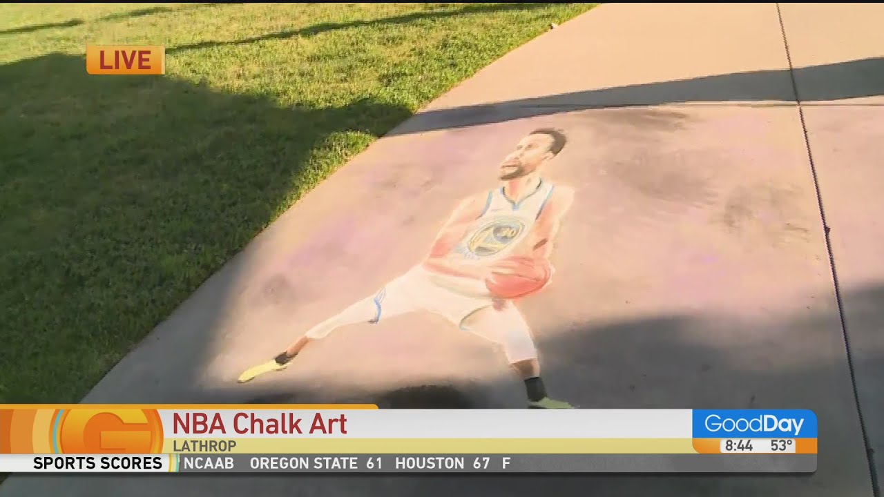 NBA Chalk Art - YouTube