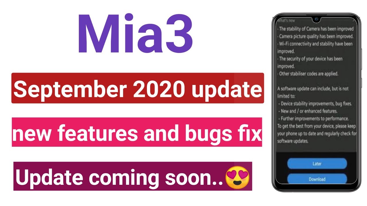 mia3 september update 2020 | mia3 new update | mi a3 september 2020 ...