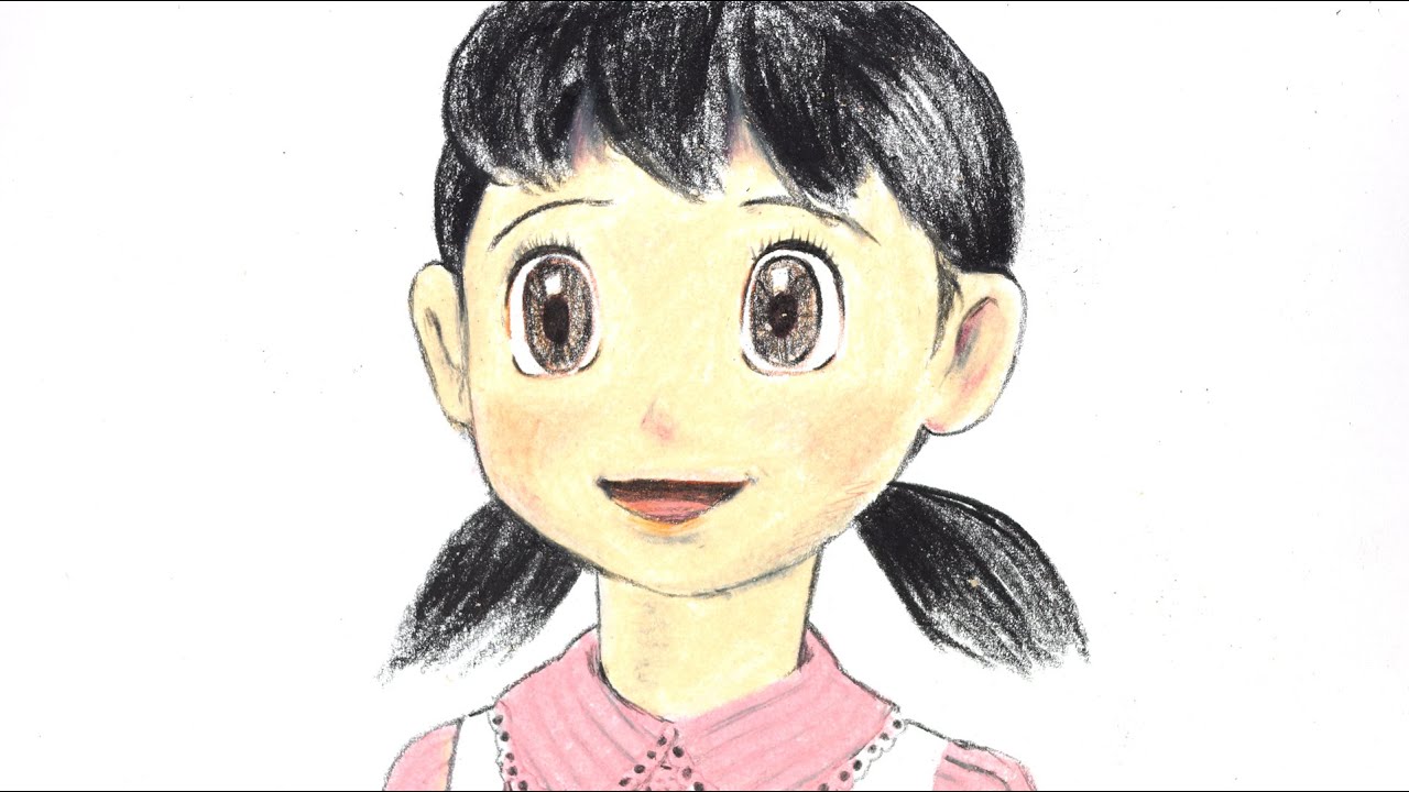 How to draw Sue from Doraemon 3D #002 도라에몽 3D 이슬이 따라 그리기 cute kawaii ...