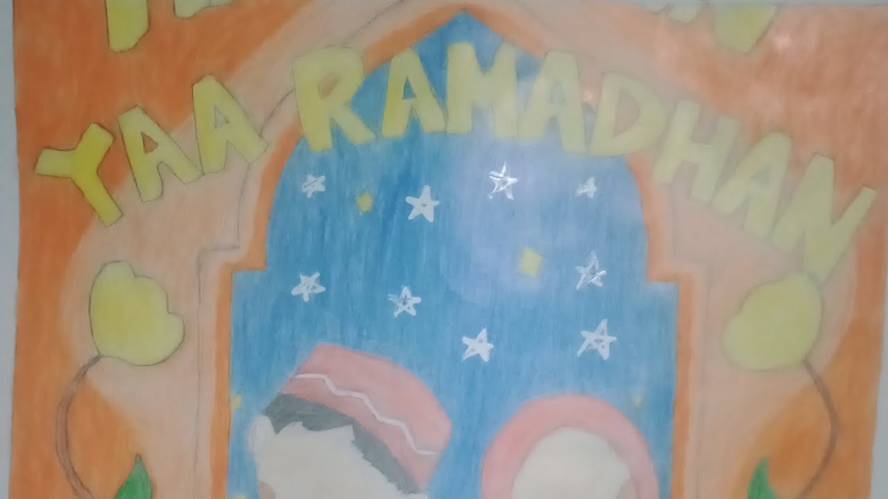 Membuat poster tema Ramadhan 2024 - YouTube