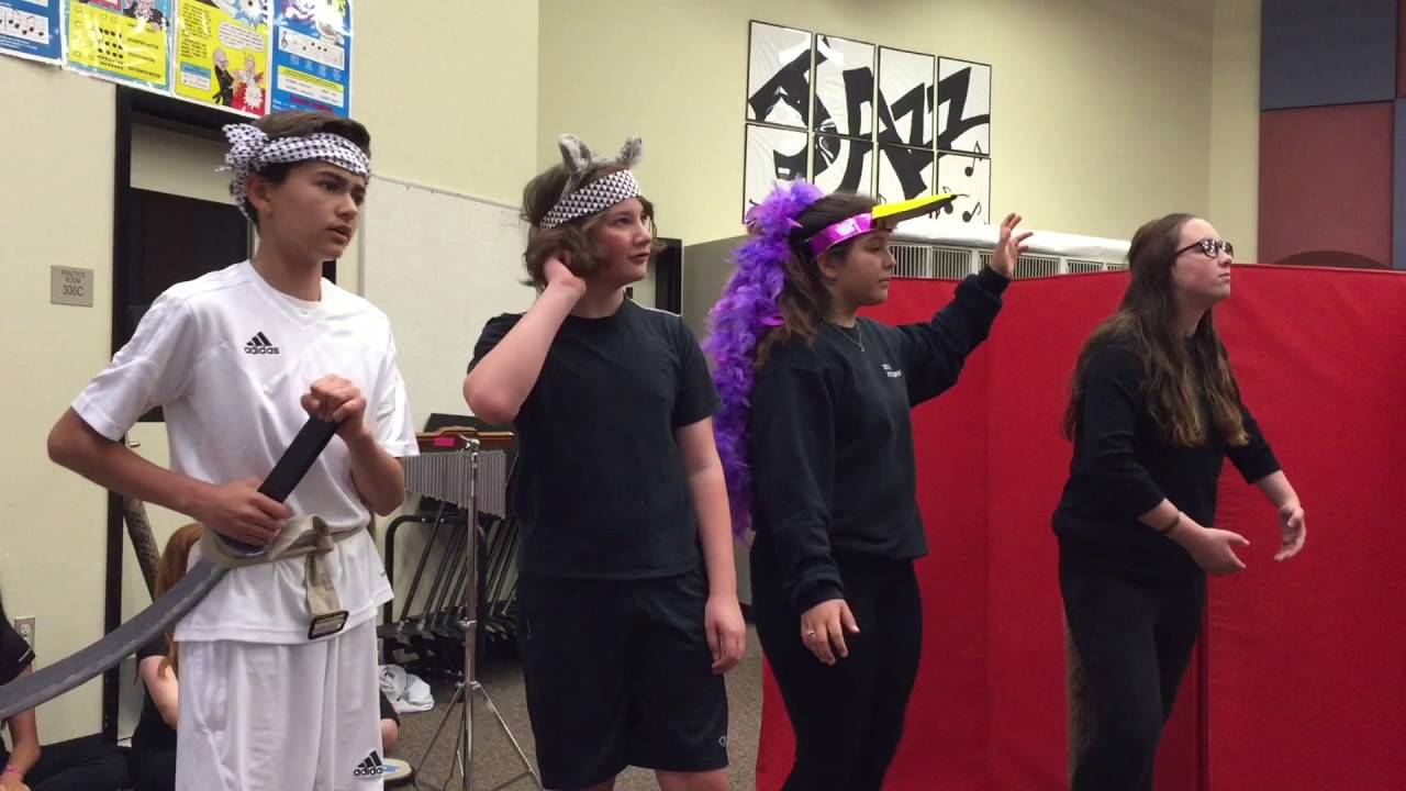 Griffin School students perform Momotaro play - YouTube