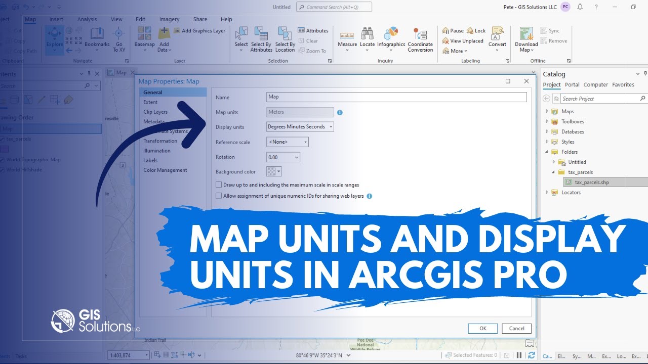 Map Units And Display Units In ArcGIS Pro YouTube Map Units And Display Units In ArcGIS Pro YouTube