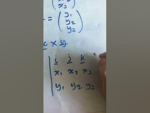 Determinant formula for the vector cross product - YouTube