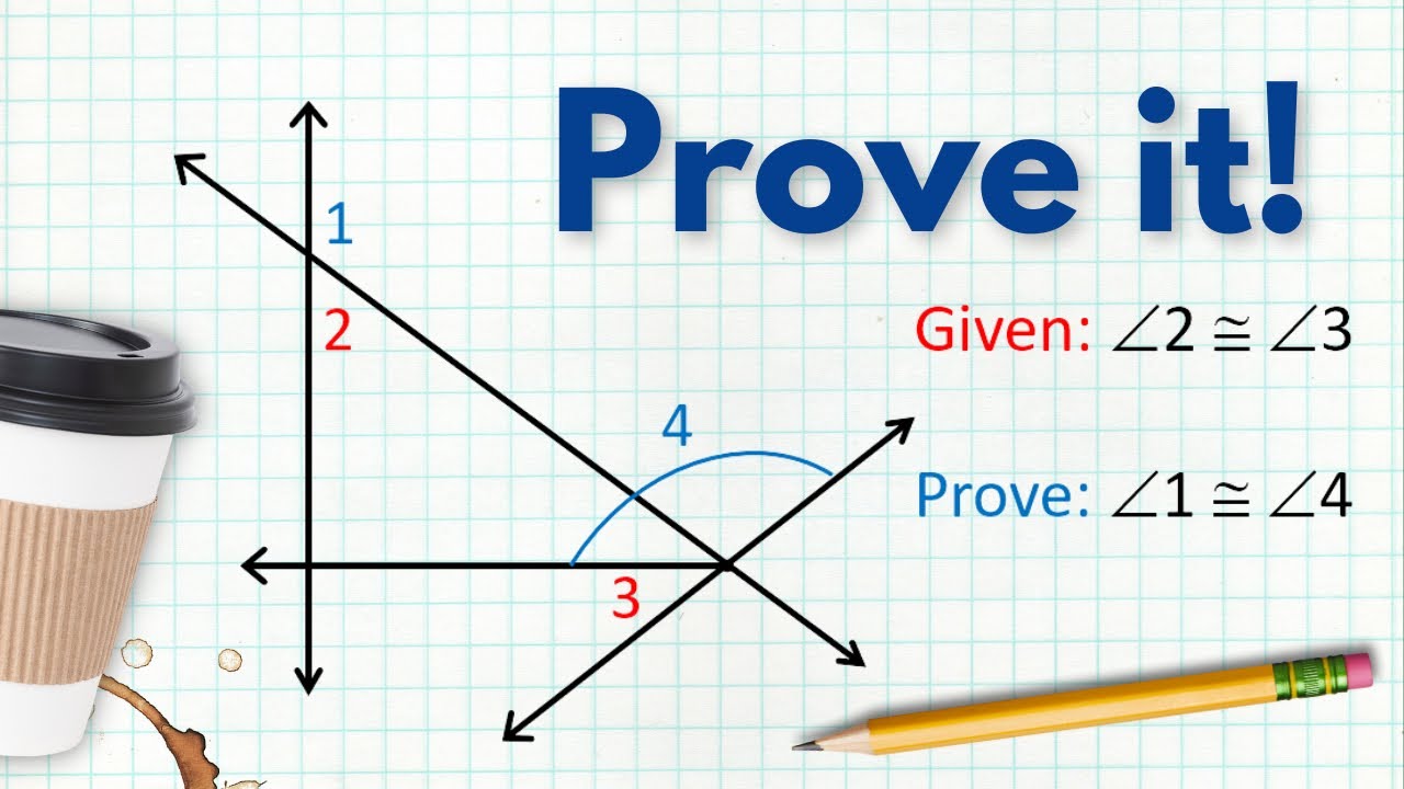 Proof Using Linear Pairs | Geometry - YouTube