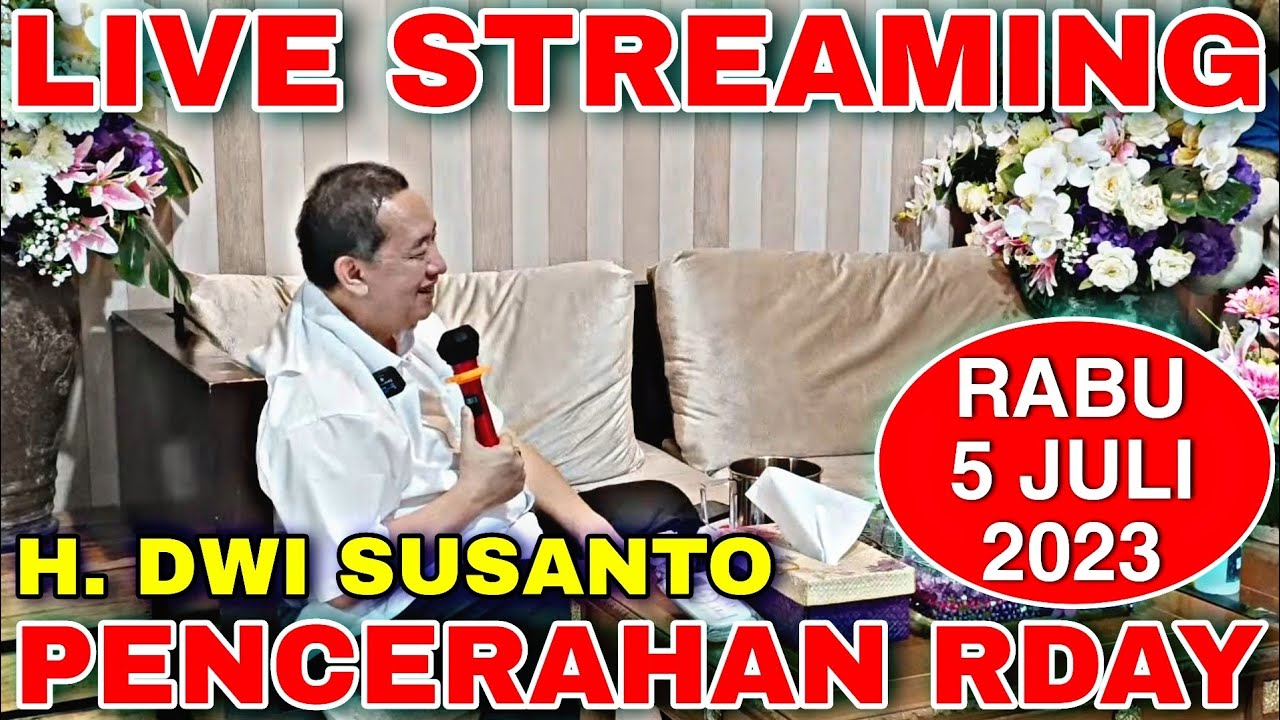 🔴 LIVE STREAMING RDAY PENCERAHAN H.DWI SUSANTO // CARA MELUNASI HUTANG ...