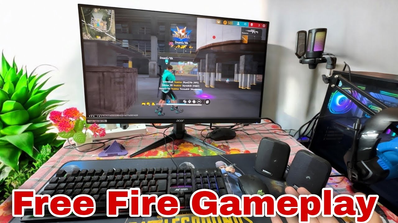 Free Fire PC Gameplay | Free fire my new pc Gameplay testing i5 cpu ...