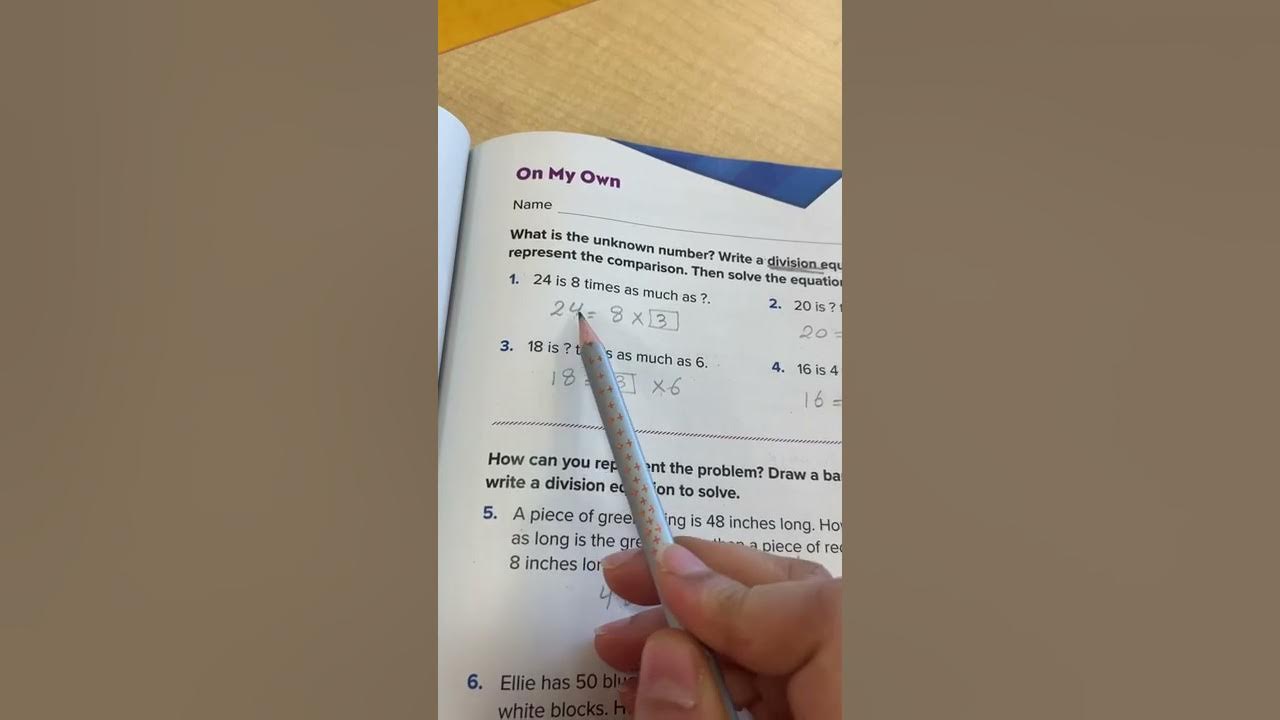 Reveal math grade 4 lesson 4-4 solve comparison problems using division ...