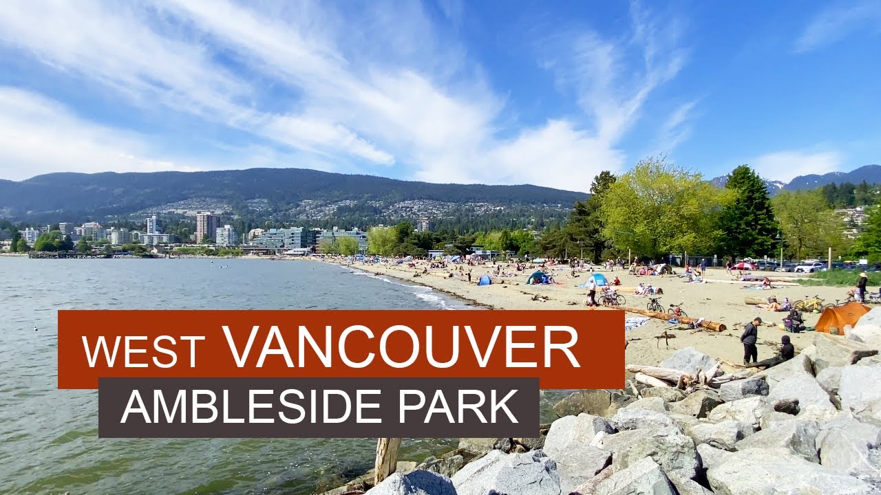 West Vancouver - the Miami of Canada? Walk along the beach of Ambleside ...