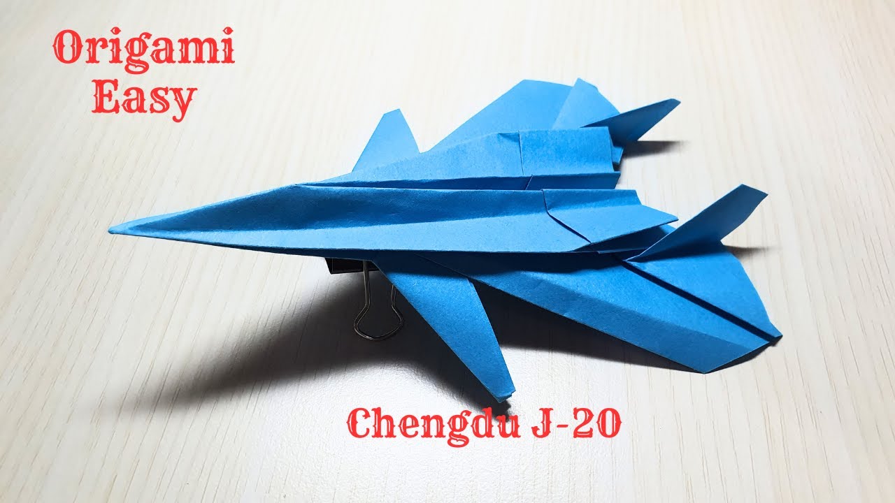 How to make Paper Chengdu J-20 I Origami Chengdu J-20 I OrigamiEasyTT ...