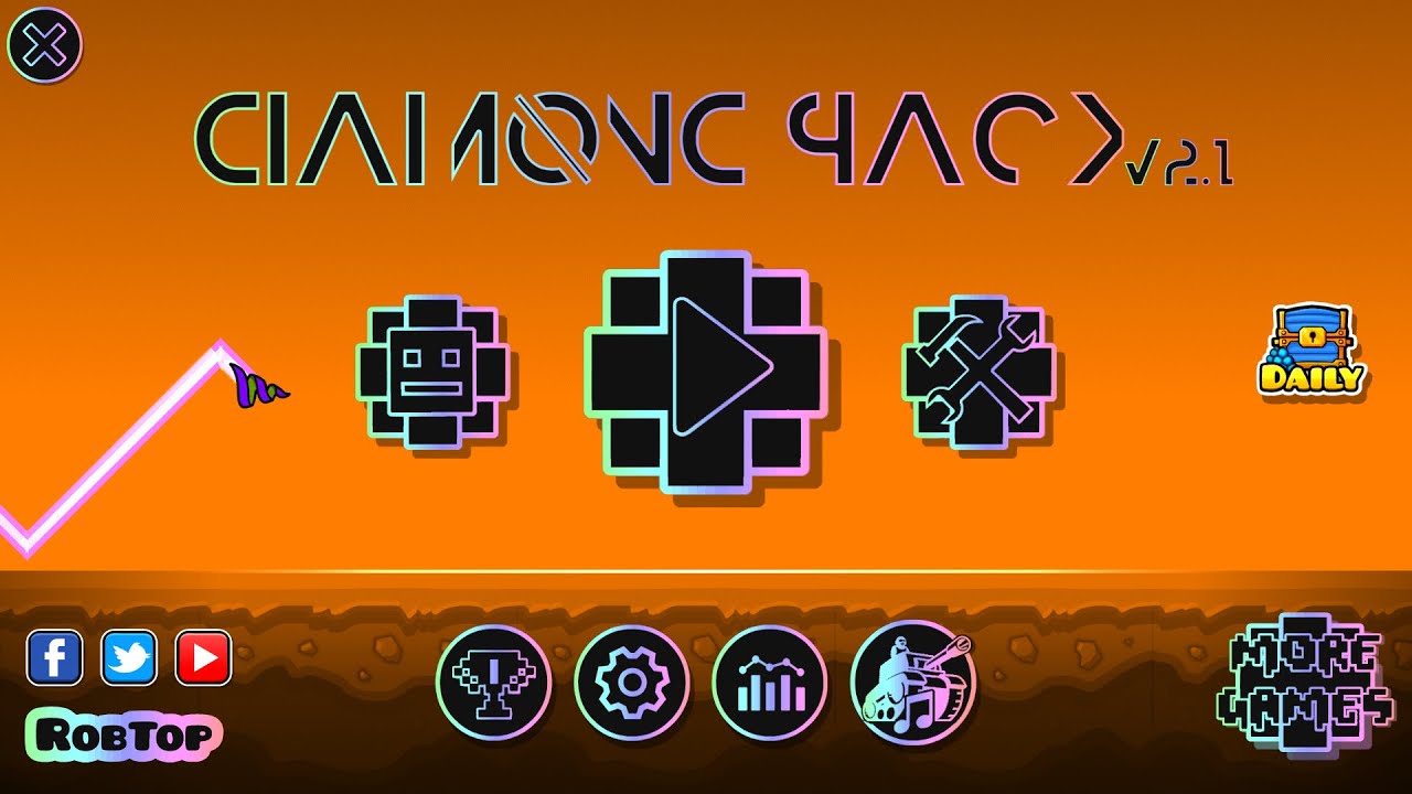 playing geometry dash levels - YouTube