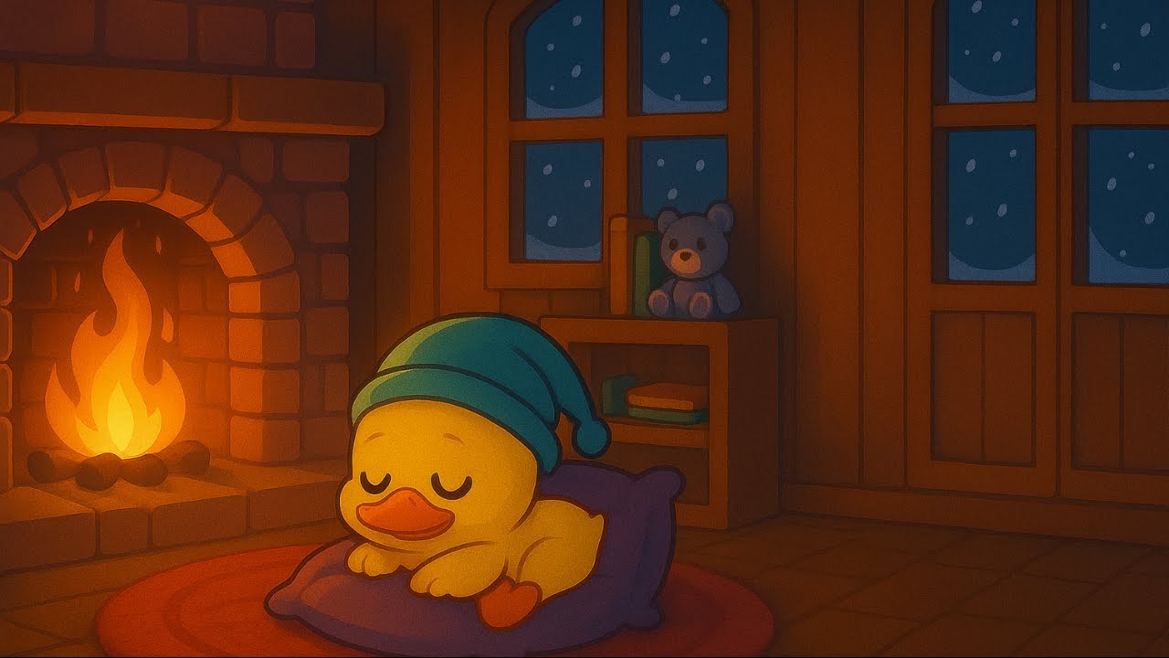 🔥 “Your Baby Will Fall Asleep FAST 😴 | Cozy Fireplace & Sleeping Duck ...