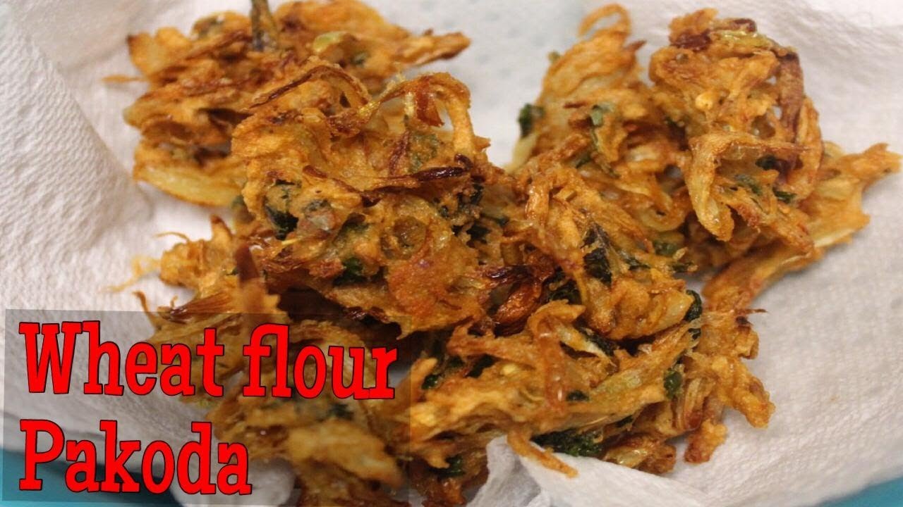 Wheat flour Onion pakoda // Crispy onion pakoda with #Pakodi#wheatflour ...