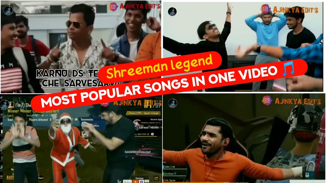 Shreeman Legend Most Popular Song's in One Video 😍|Shreeman Legend live ...