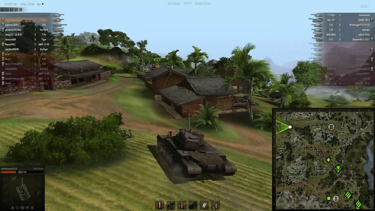 QuickyBaby: World of Tanks - Patton - 2365 exp. - YouTube