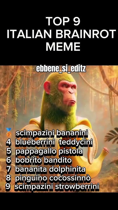 ranking italian brainrot meme #brainrot - YouTube