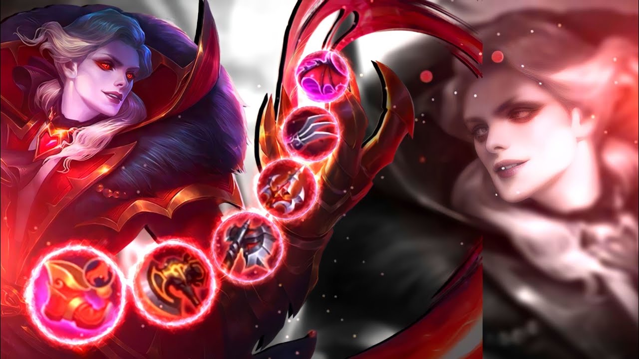 TOP GLOBAL ALUCARD + RED BUILD = LIFESTEAL HACKKK - YouTube