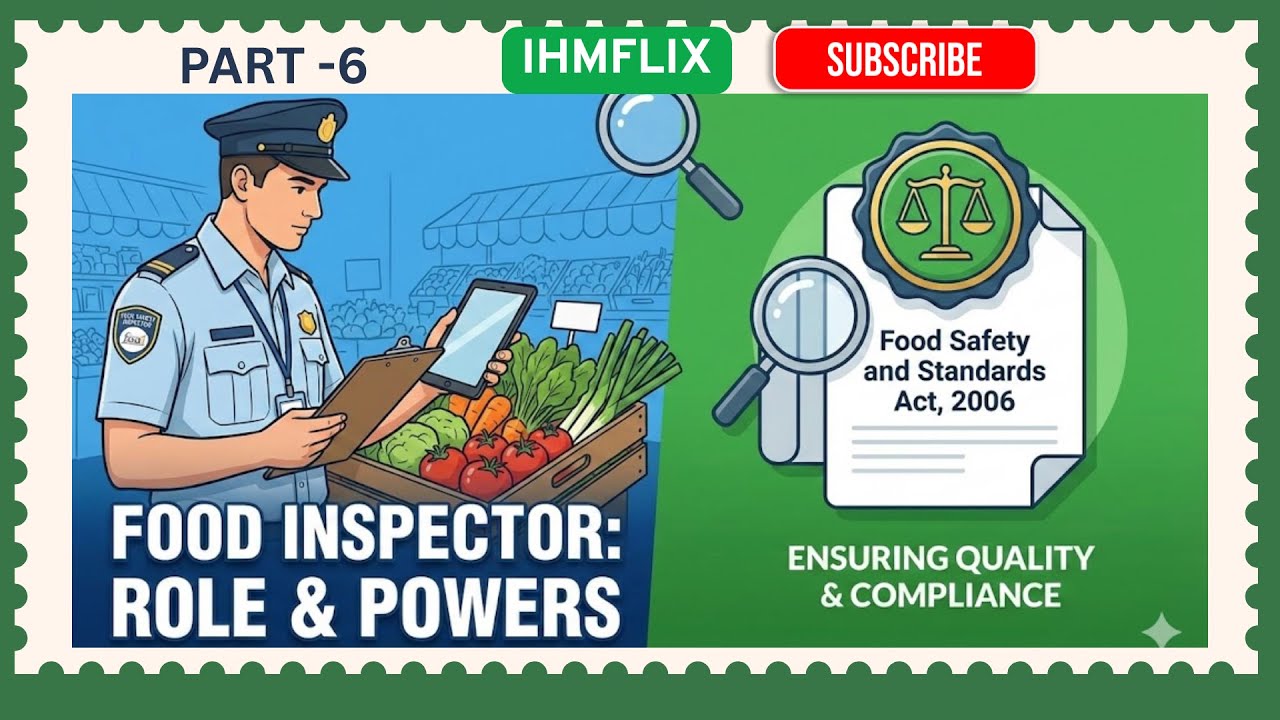 Role & Powers of Food Safety Officer (Food Inspector) | Food Safety ...