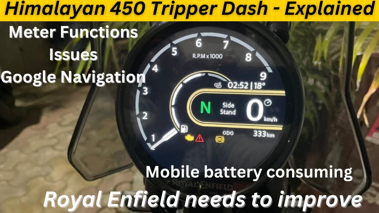 Royal Enfield Himalayan 450 Tripper Dash - Meter - Color Display ...