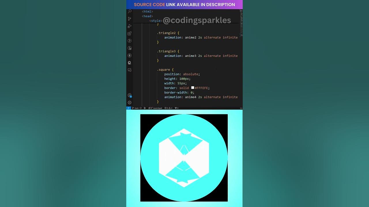 Triangles And Square Animation Html Css Htmlcss Cssanimations Shorts Coding Youtube