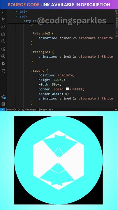 Triangles And Square Animation Html Css Htmlcss Cssanimations Shorts Coding Youtube