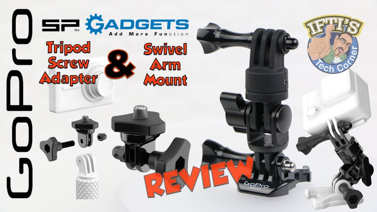 SP Gadgets - GoPro Tripod Screw Adapter & Swivel Arm Mount - REVIEW ...