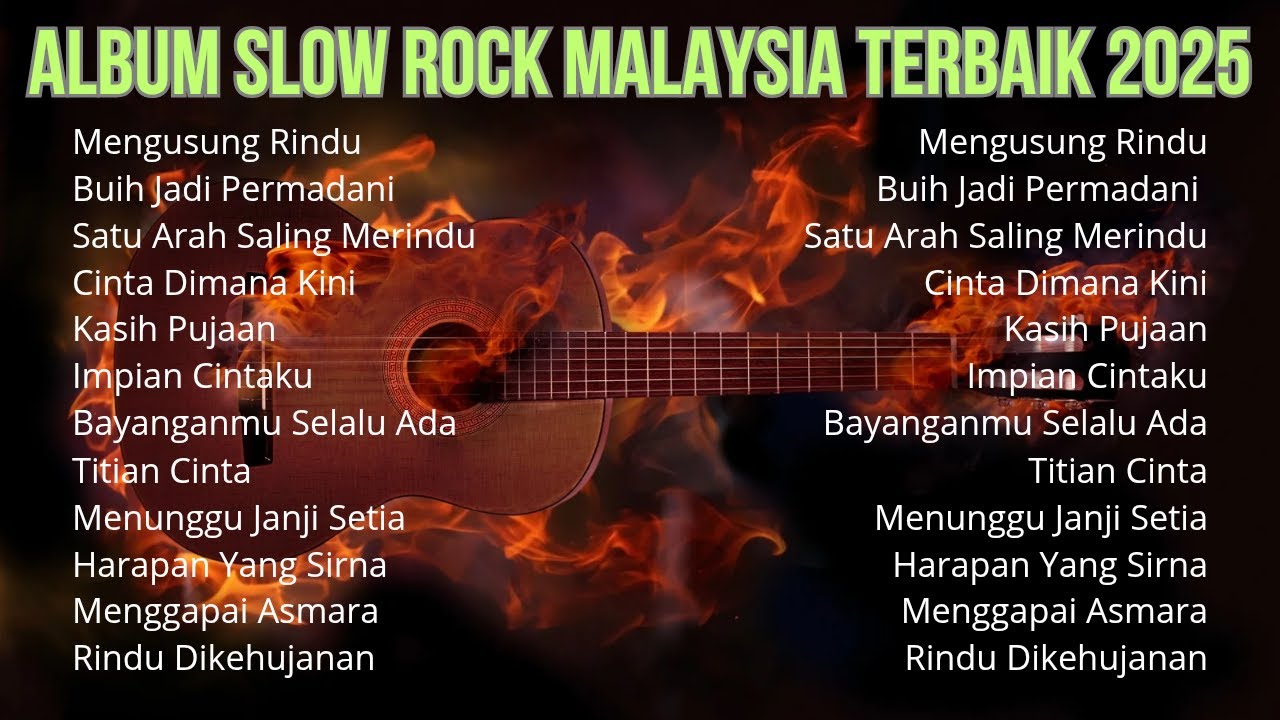 Album Slow Rock Malaysia Terbaik 2025 | Mengusung Rindu | Slow Rock ...