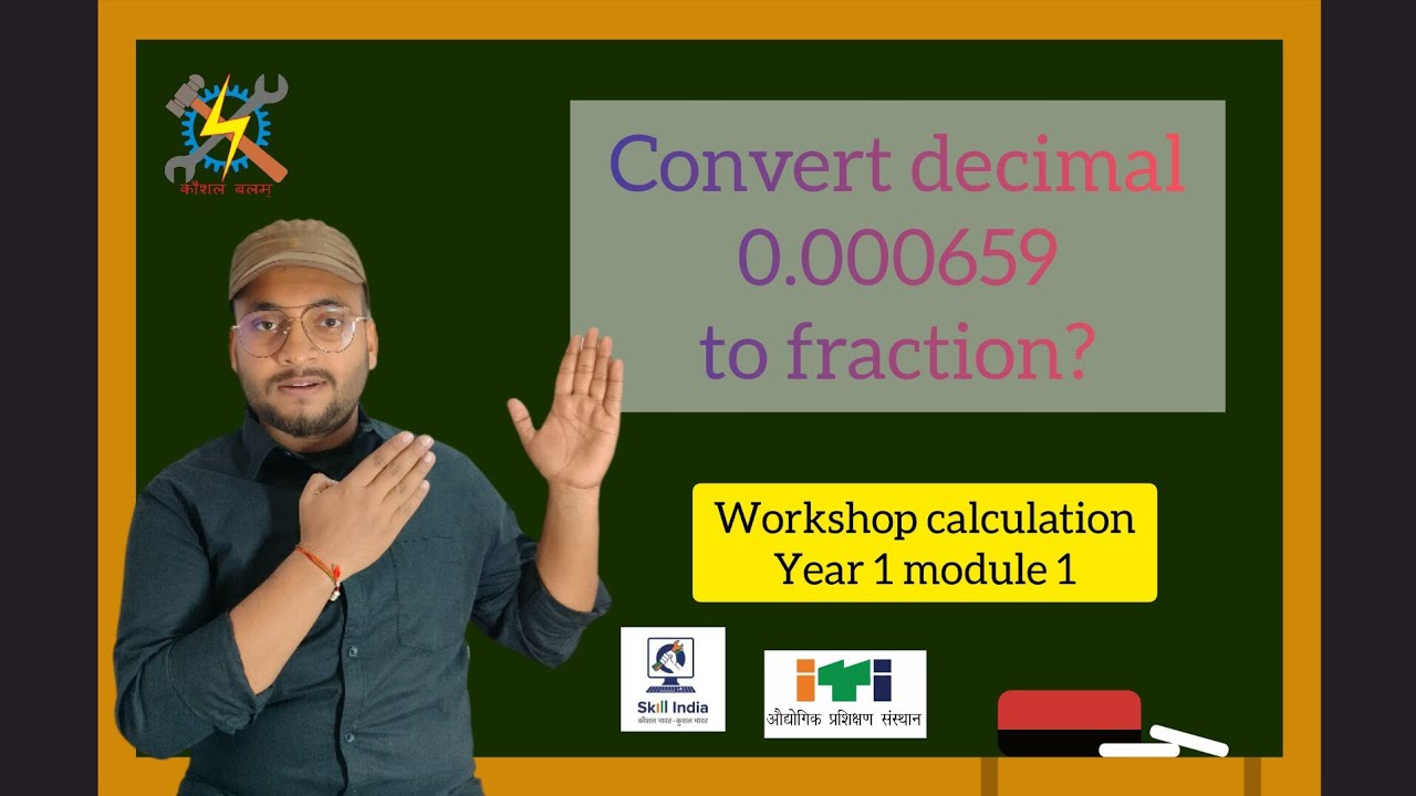 convert decimal 0.000659 to fraction// Workshop Cal. year1 module1// #ExploreITISolutions # ...
