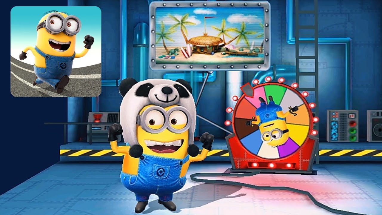Despicable me Minion rush Panda minion run challenge Minion Beach ...