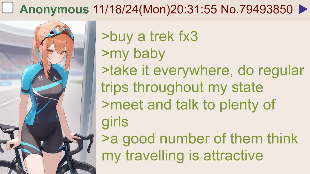 Anon's Bicycle Gets Him Laid - 4Chan Greentext - YouTube