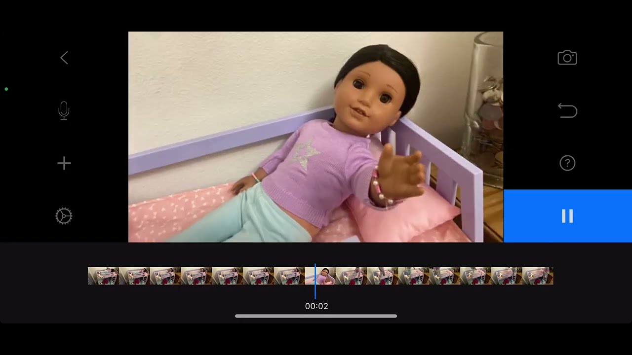 Sandy waking up in the morning 😁(American girl, doll stop motion) - YouTube