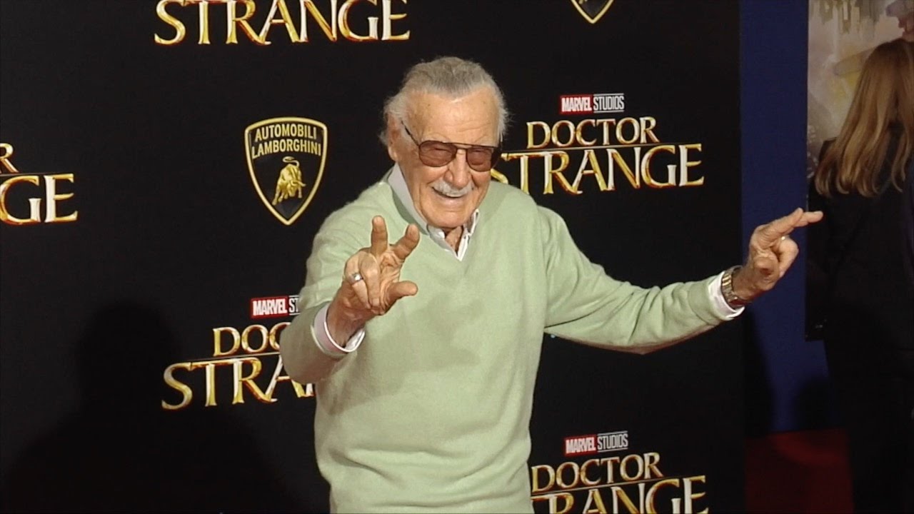 Stan Lee "Doctor Strange" World Premiere Red Carpet - YouTube