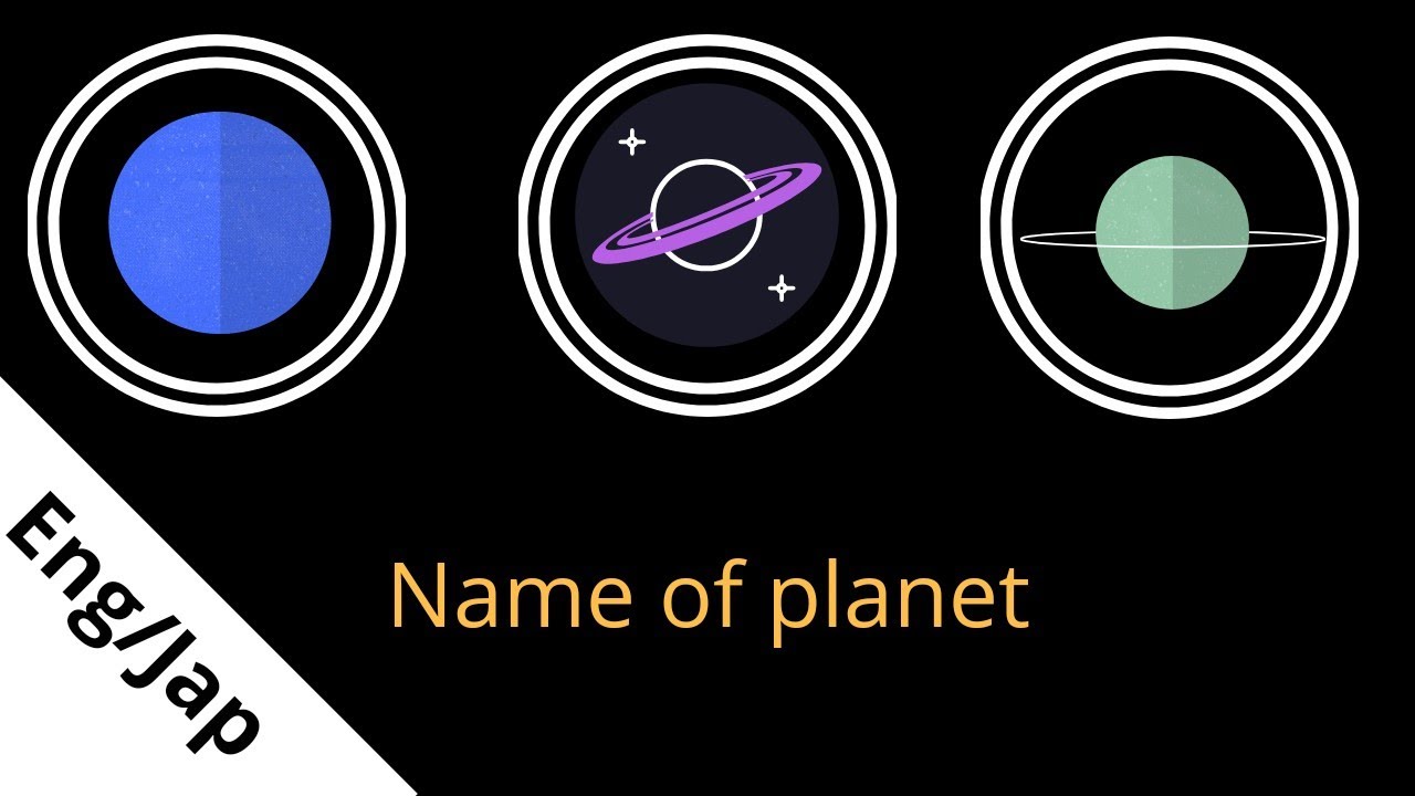 Name of planet English/Japanese - YouTube