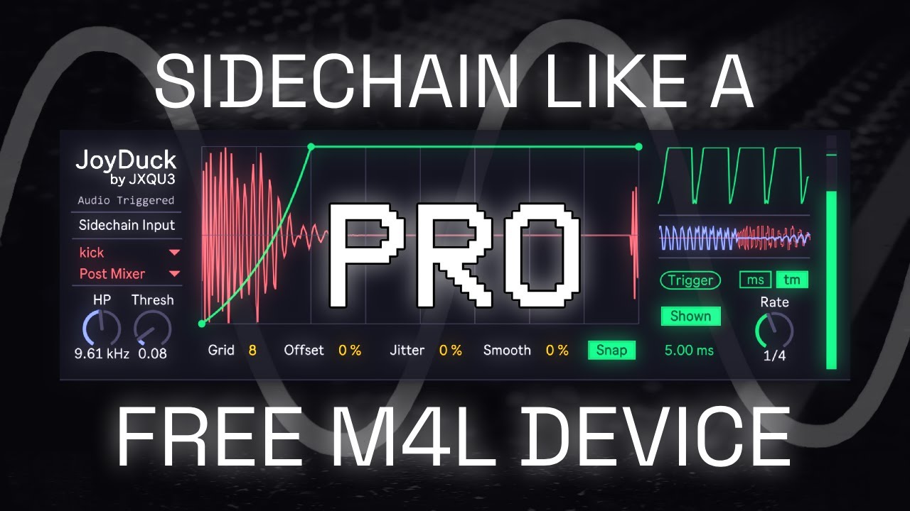 There's NO good SIDECHAIN plugins, so I made MY OWN | FREE Max For Live ...