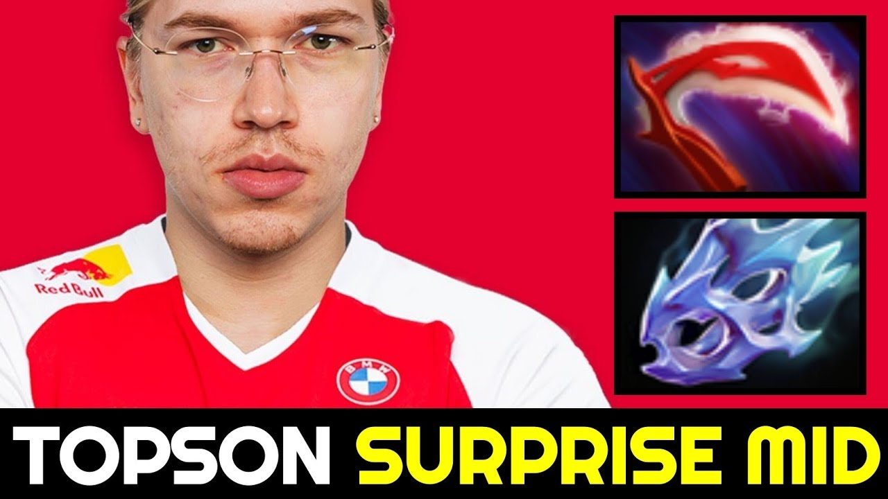 T1.TOPSON Surprise Mid Pick with First Item Desolator 7.32b Dota 2 ...