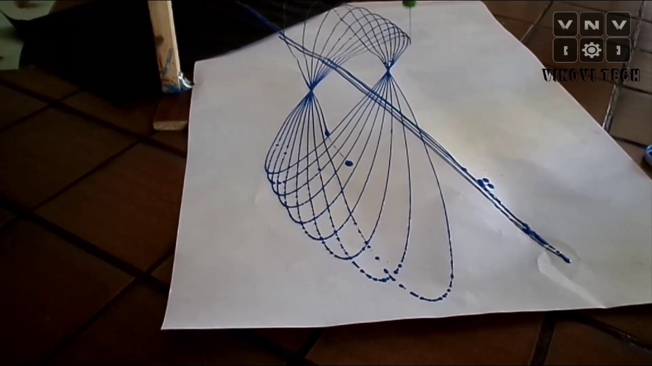 Péndulo dibujante experimento - Pendulum cartoon experiment - YouTube