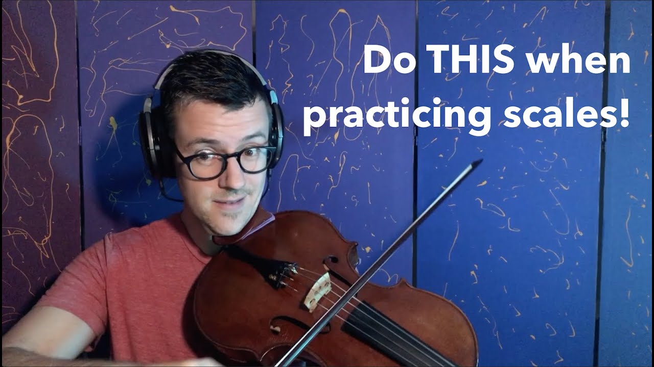 Major and minor scale practice for violin viola and cello - YouTube