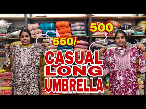✨ CASUAL LONG UMBRELLA KURTIS ரூ.500&550/மட்டுமே ✨