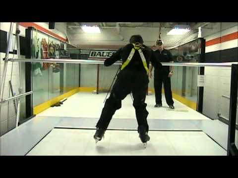 Hockey Treadmill Training Infinity Ice PFi-8750H .wmv - YouTube