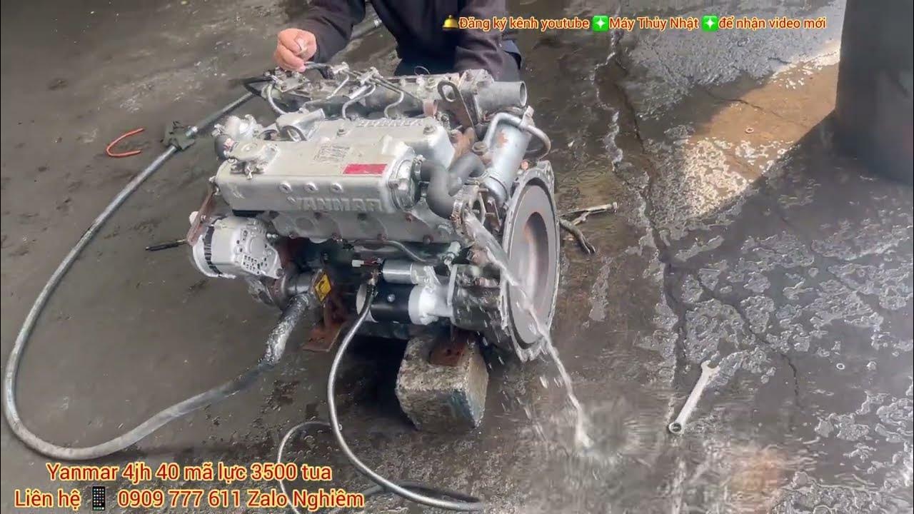 Yanmar 4JH 40 Mã Lực 3500 Tua - YouTube