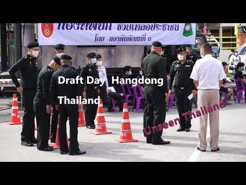 Thailand Draft day in Hangdong Army got some boys , - YouTube