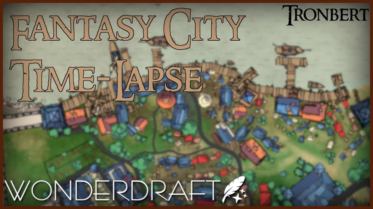 Making a D&D Fantasy City (Wonderdraft Time-Lapse) [Free Download] - YouTube