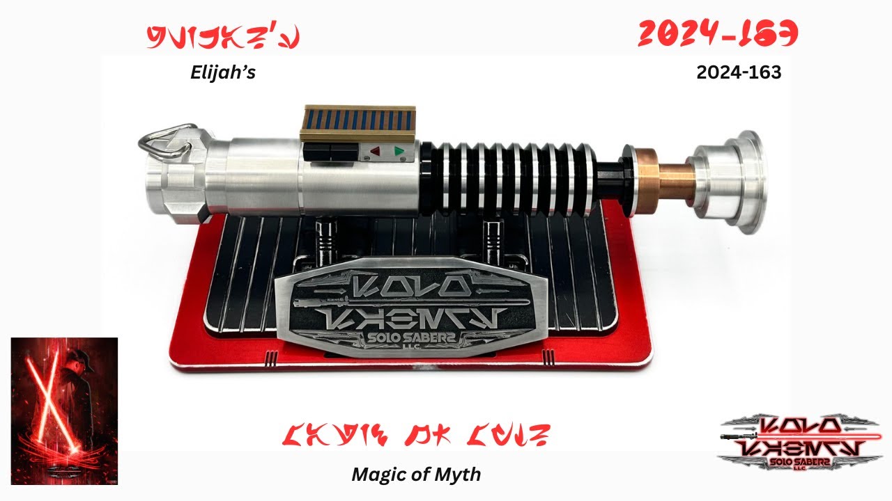 Elijah's "Magic of Myth" Luke Skywalker Neopixel Lightsaber with ...