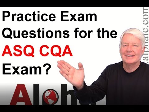 ASQ CQA Practice Exam - YouTube