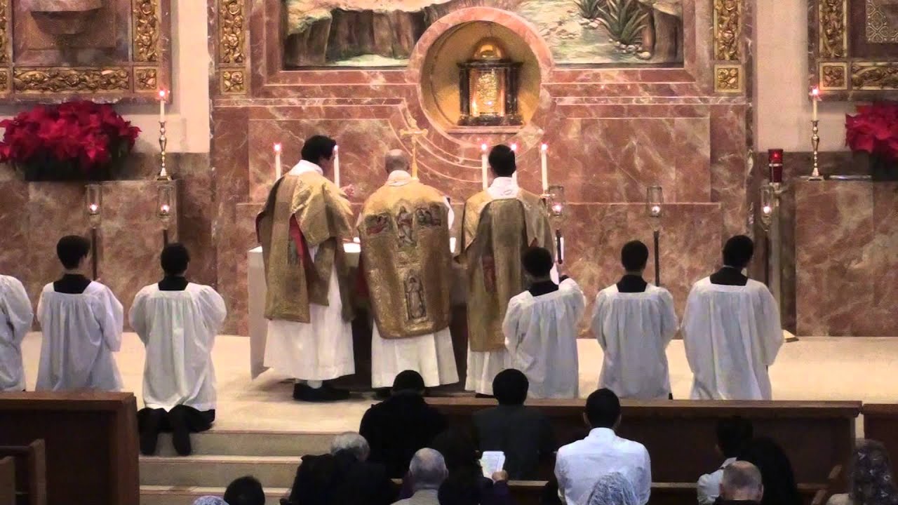 In Rosa Vernat '' solo by Lina Mafi at Christmas Solemn Latin High Mass ...