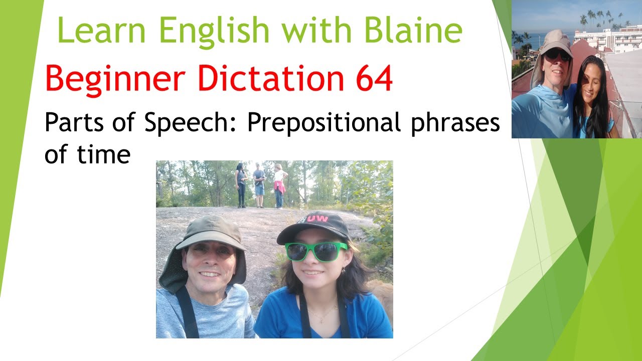English Listening practice: Beginner Dictation 64 Parts of Speech ...